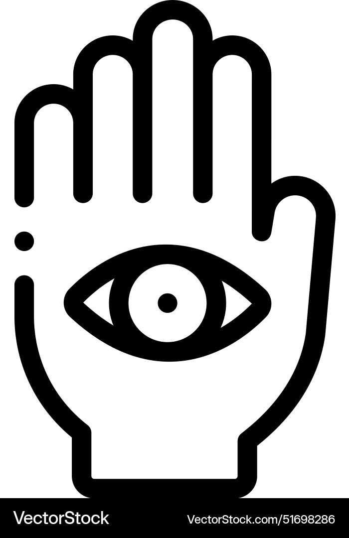 Buddhism icon thin linear style design isolated Vector Image