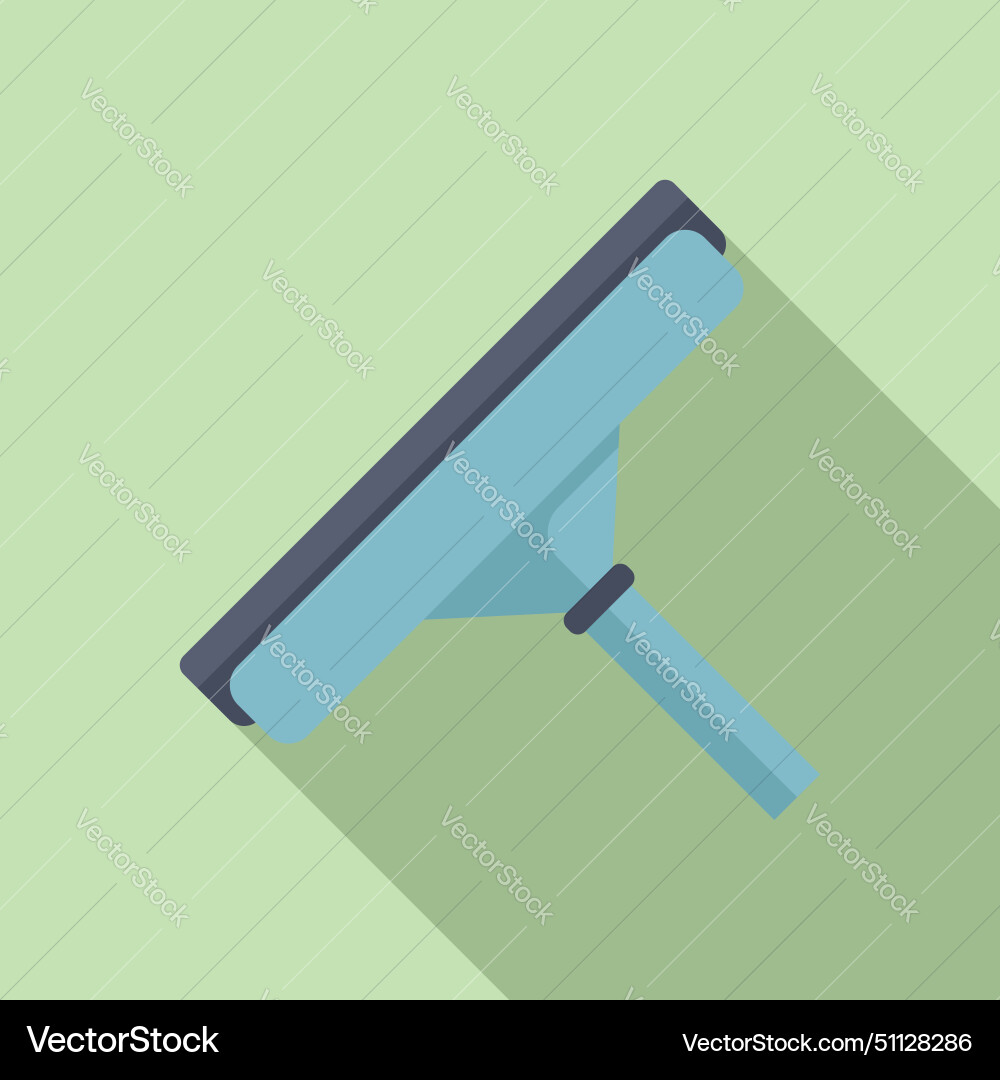 Handle mop for cleaning windows icon flat Vector Image