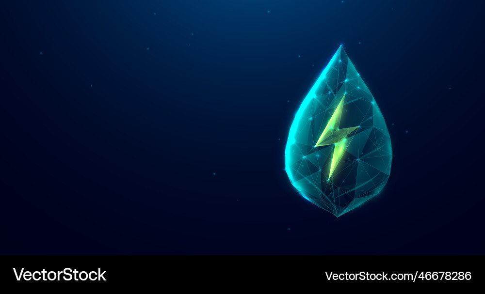 Leaf with a lightning symbol green energy Vector Image
