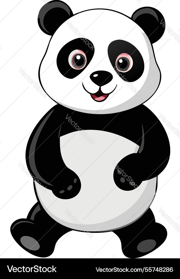 Panda bear cartoon Royalty Free Vector Image - VectorStock