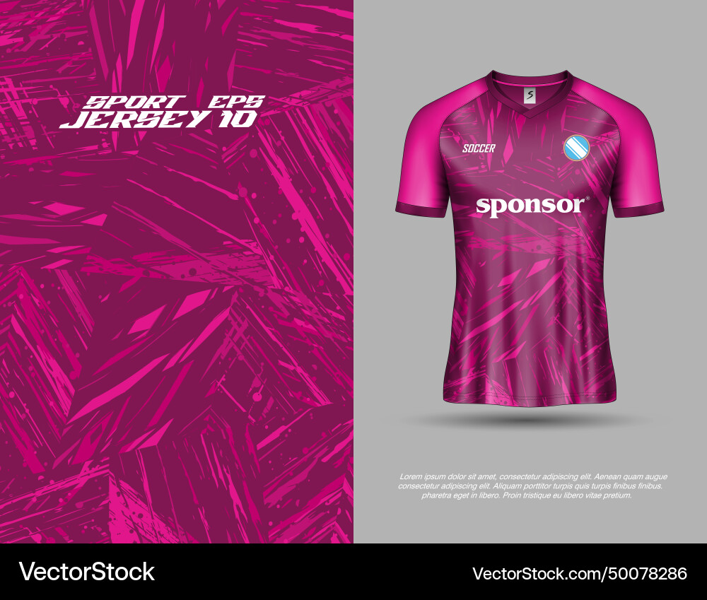 Soccer jerseys abstract texture background Vector Image