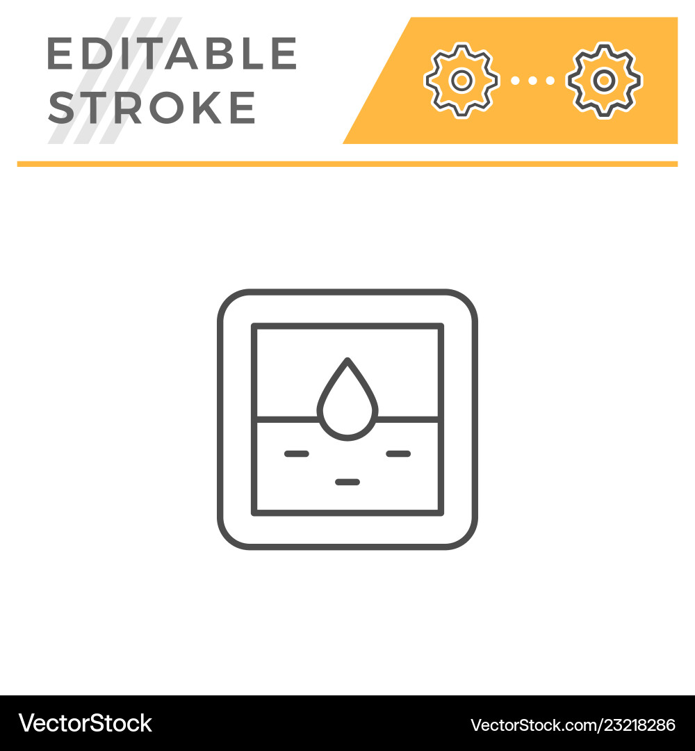 Water filter line icon Royalty Free Vector Image