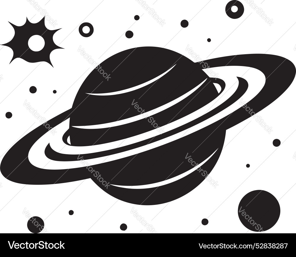 Interstellar insignia iconic space badge cosmic Vector Image