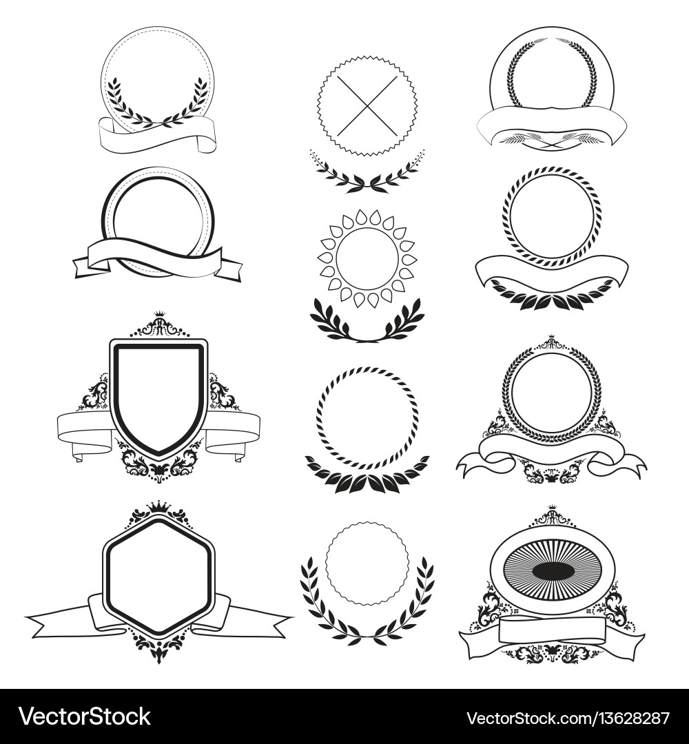 Set of design elements Royalty Free Vector Image