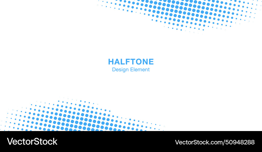 Halftone wavy frame design for poster invitation Vector Image