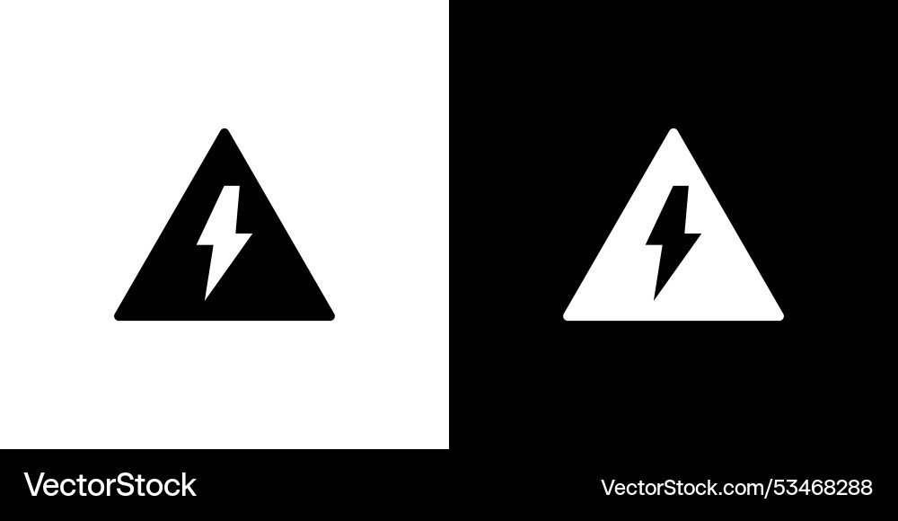 High voltage icon linear logo isolated Royalty Free Vector