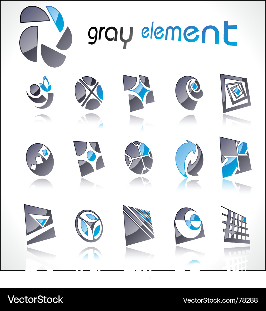 Modern Geometric Elements Royalty Free Vector Image