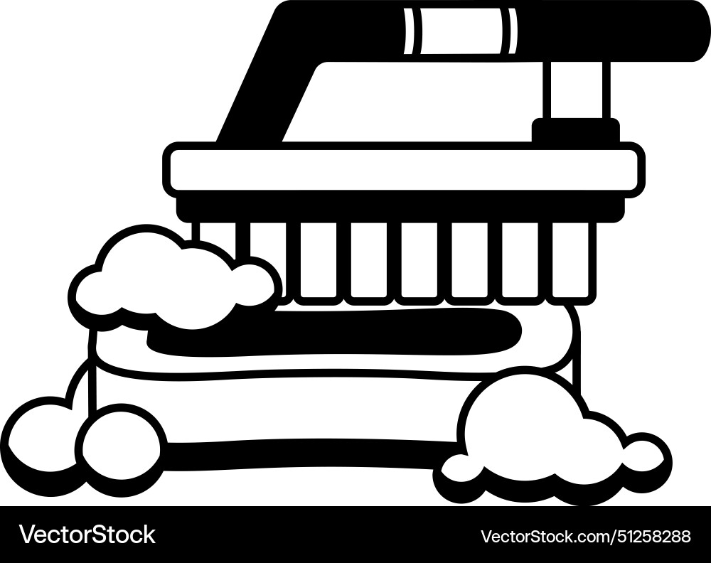 Scrubbing brush Royalty Free Vector Image - VectorStock
