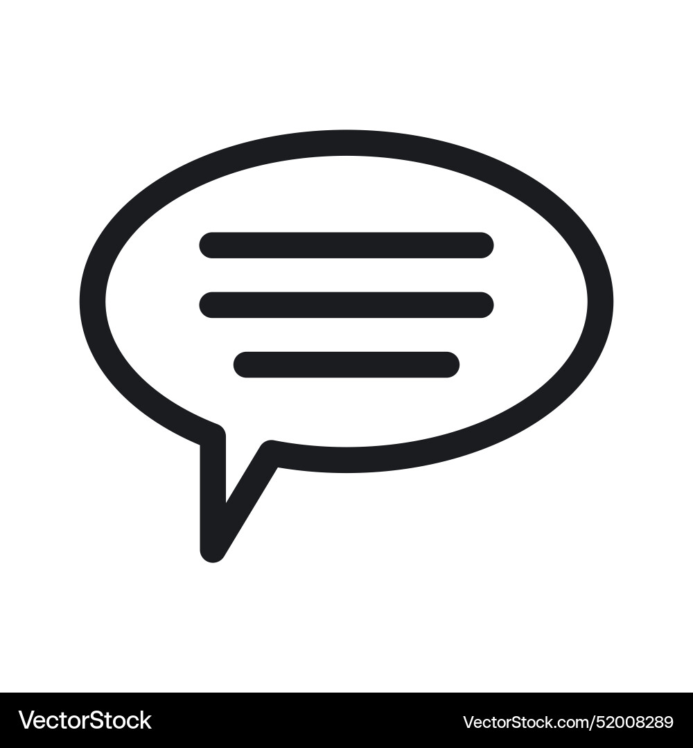 Comment bubble icon ideal for communication Vector Image