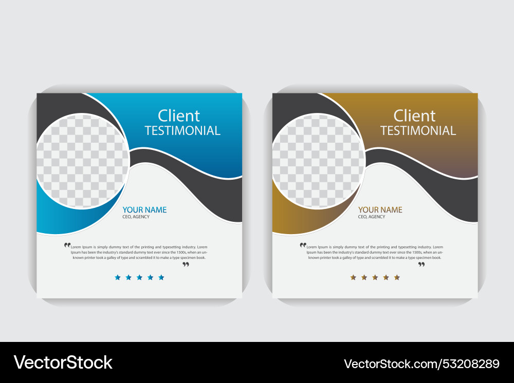 Customer service feedback or client review design Vector Image