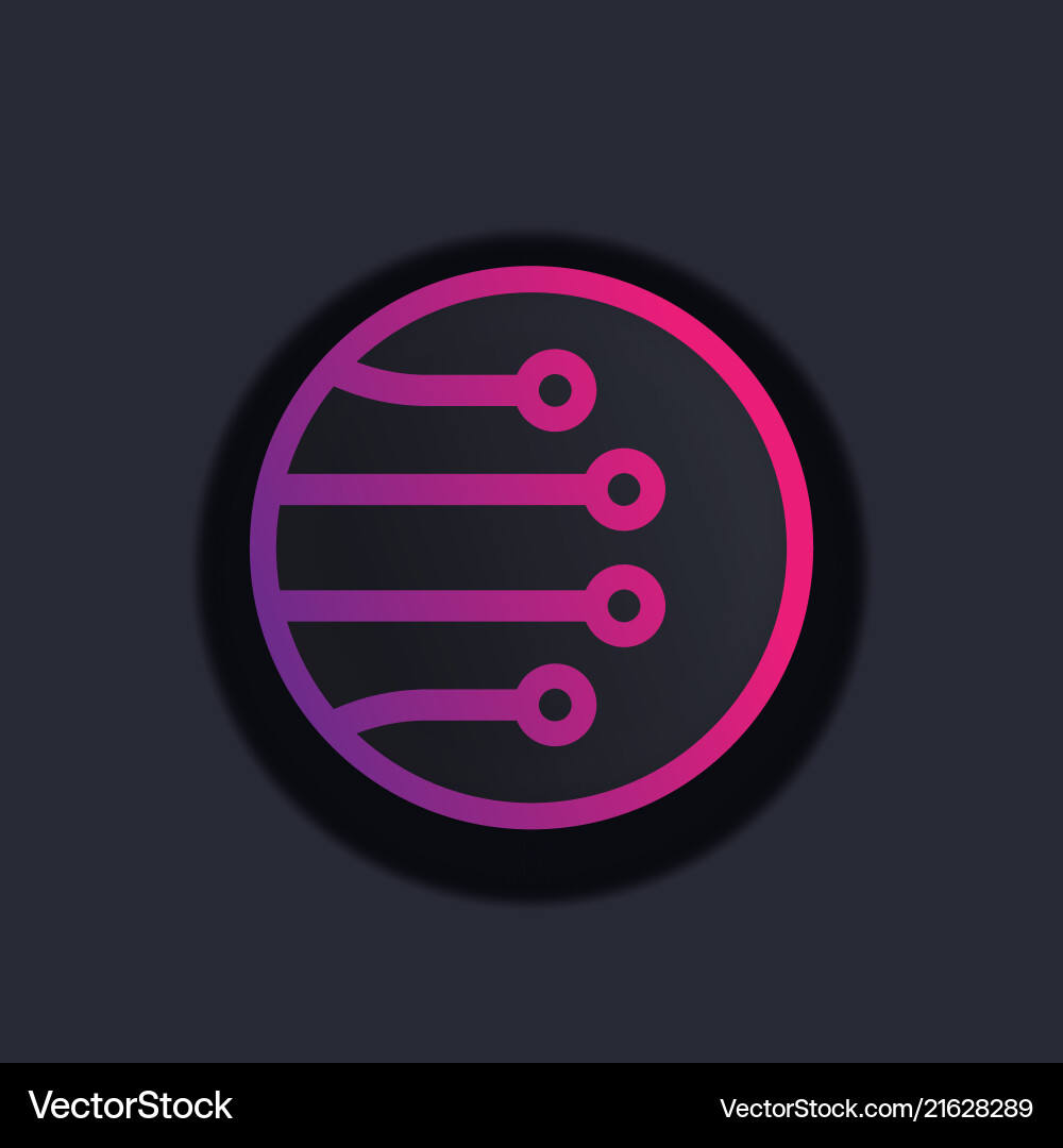 Optical fiber logo design Royalty Free Vector Image