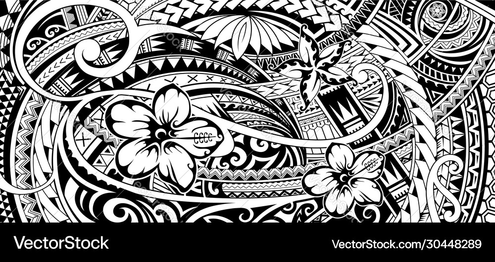 Polynesian Tattoo Background Vector Images (over 2,200)