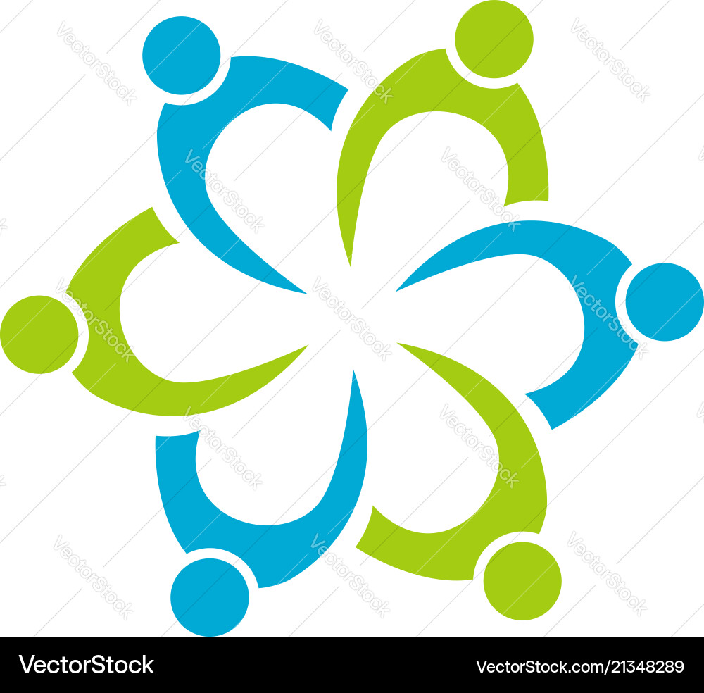 Team Unity Logo - Collaboration Royalty Free Vector Image