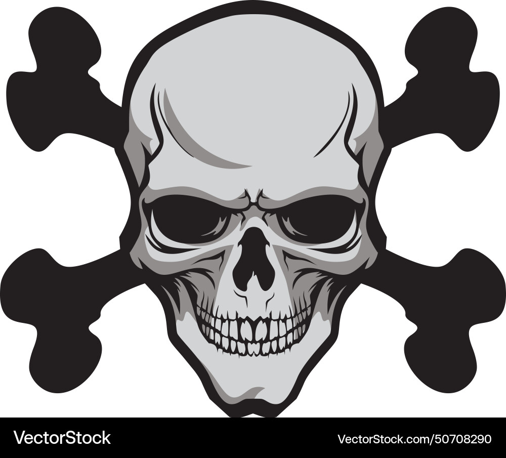 Crossbones Royalty Free Vector Image - VectorStock