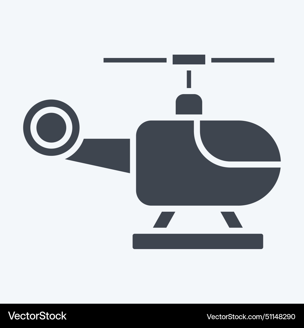 Icon helicopter related to navigation symbol Vector Image