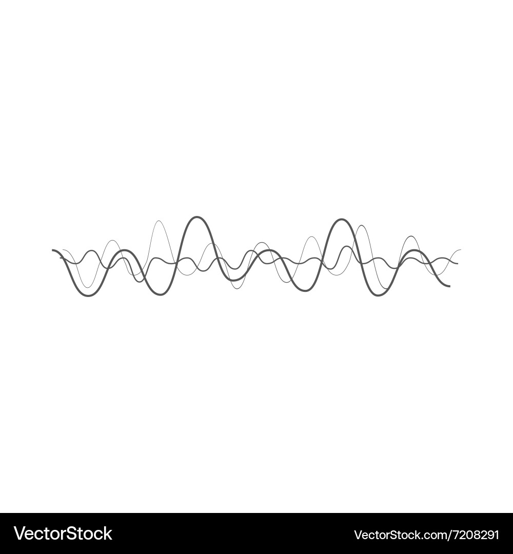 Music wave Royalty Free Vector Image - VectorStock