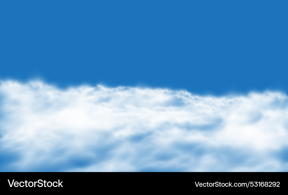 Big white clouds Royalty Free Vector Image - VectorStock