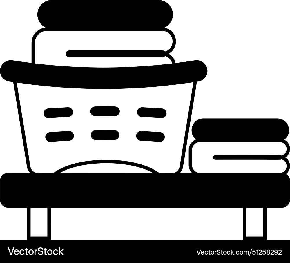 Clothes basket Royalty Free Vector Image - VectorStock