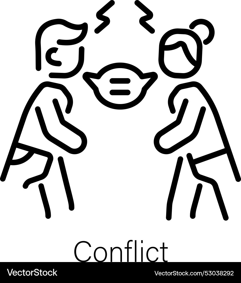 Conflict Royalty Free Vector Image - VectorStock
