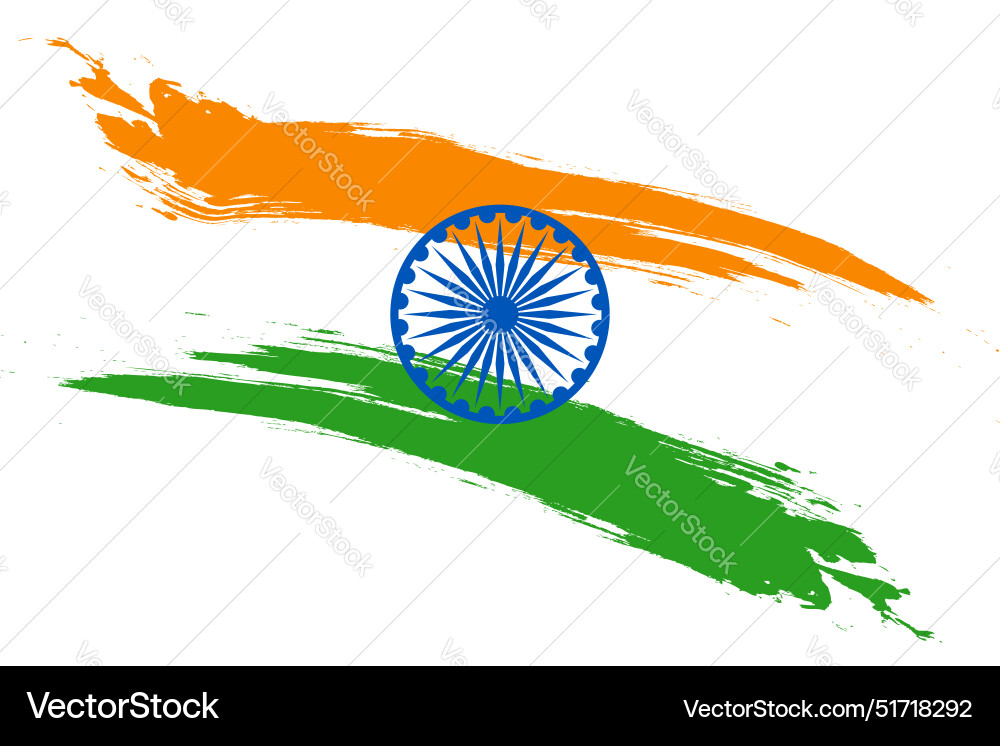 India indian flag design banner Royalty Free Vector Image