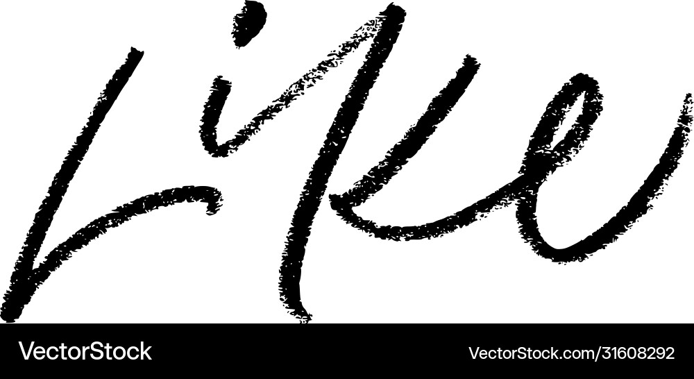 Like comic speech phrase Royalty Free Vector Image