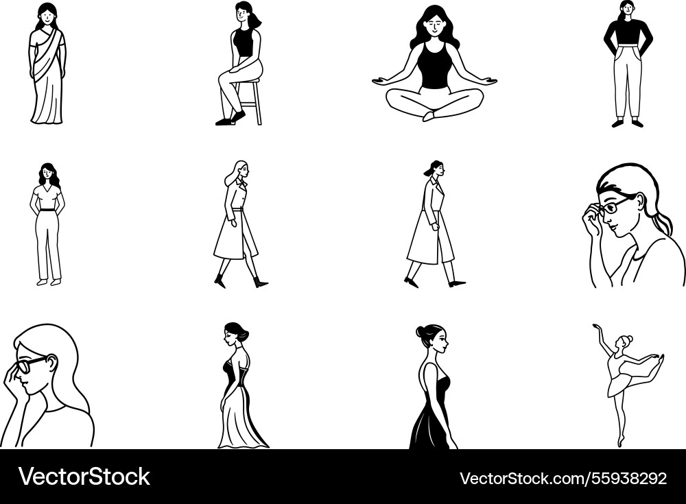 Rocket launch icons growth startup success inno Vector Image