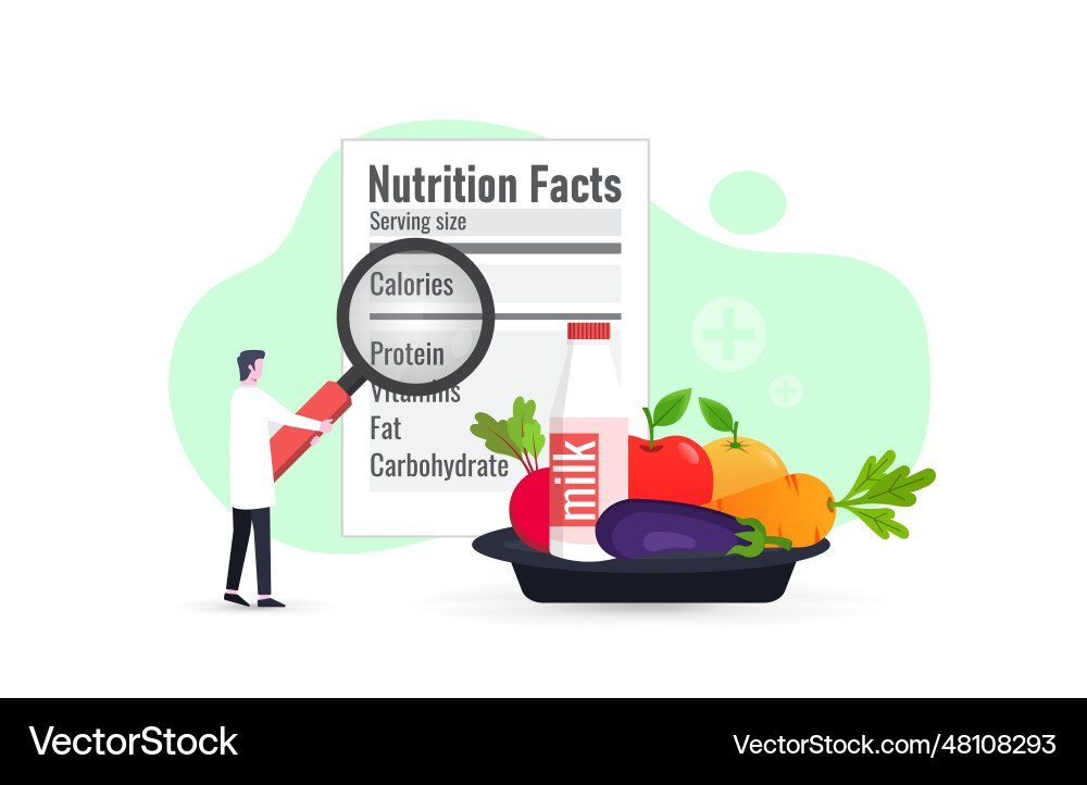 Healthy Nutrition Choices Royalty Free Vector Image