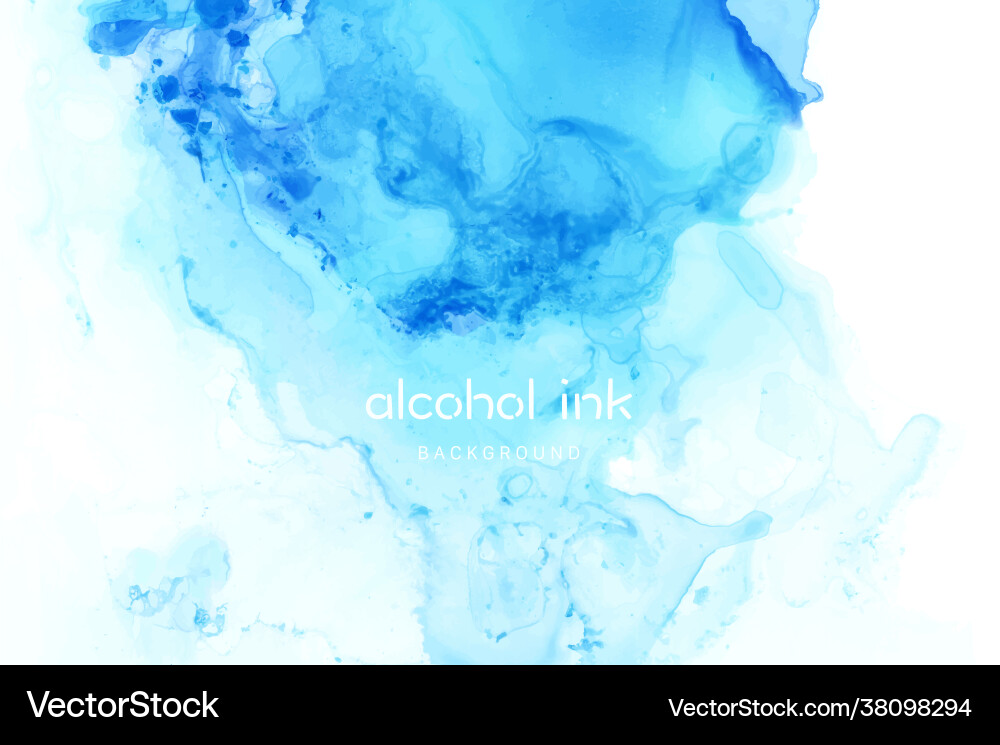 Abstract fluid art painting in alcohol ink Vector Image