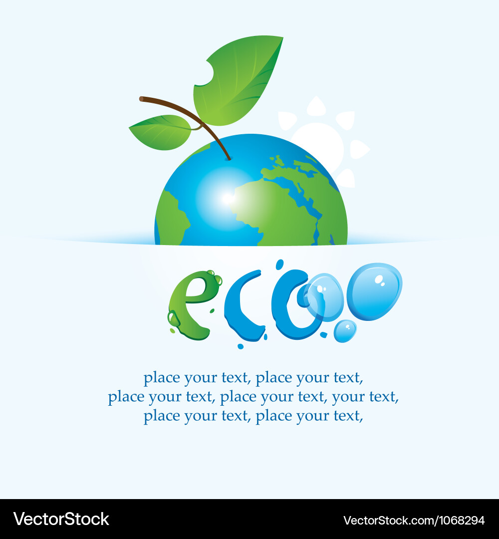 Apple planet Royalty Free Vector Image - VectorStock