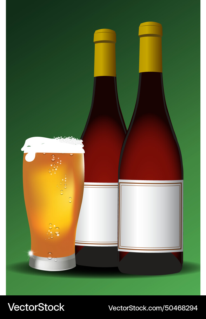 Beer drinks Royalty Free Vector Image - VectorStock