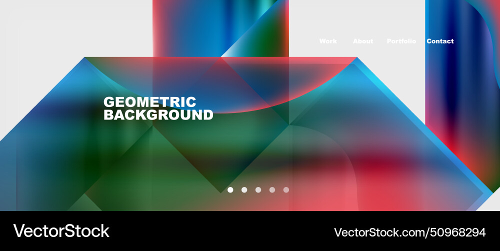 Colorful gradients with abstract geometric shapes Vector Image