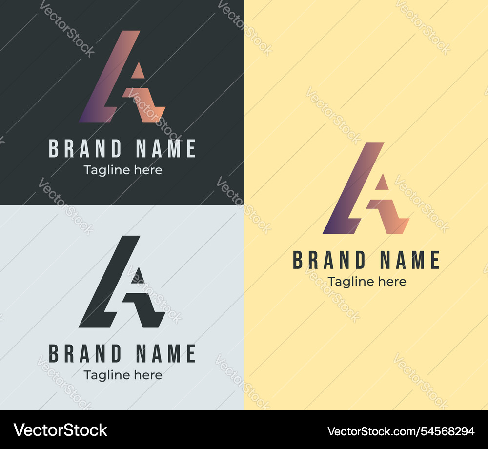 Logo letter Royalty Free Vector Image - VectorStock