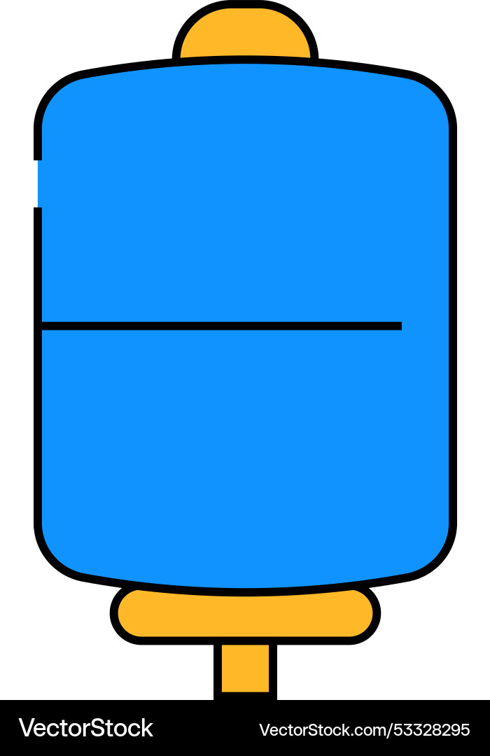 Barrel watering equipment icon color Royalty Free Vector