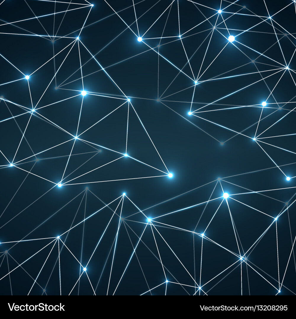 Interconnected Network Background – Royalty-Free Vector | VectorStock