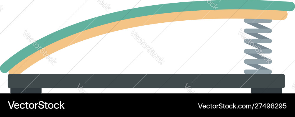 Jump board icon flat style Royalty Free Vector Image
