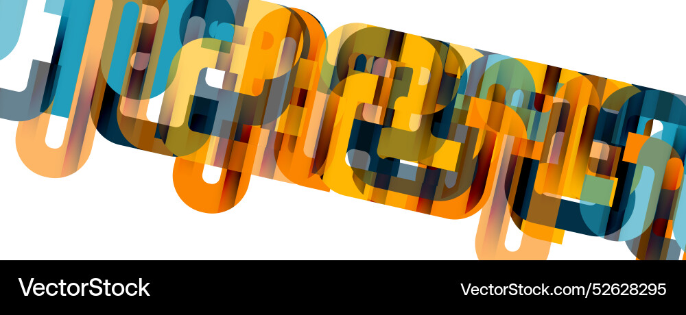 Lines abstract letter style design background Vector Image