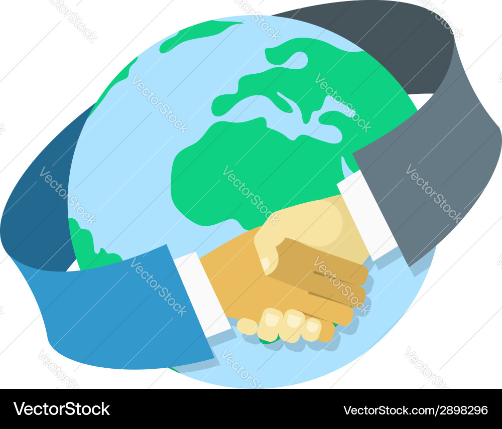 Global Business Partnership Royalty Free Vector Image