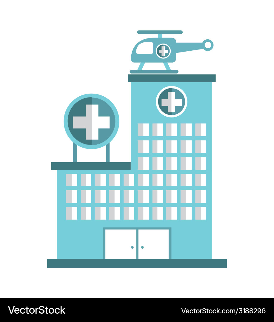 Hospital design Royalty Free Vector Image - VectorStock
