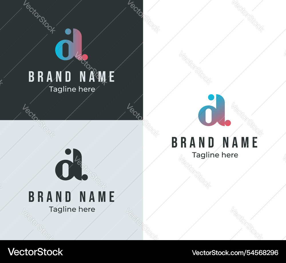Logo-Brief Lizenzfreies Vektorbild - VectorStock