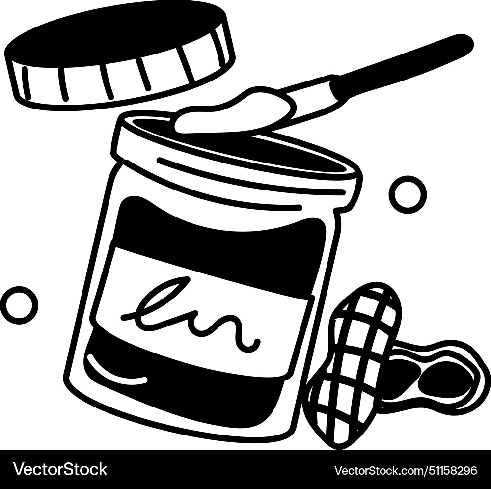 Peanut butter Royalty Free Vector Image - VectorStock