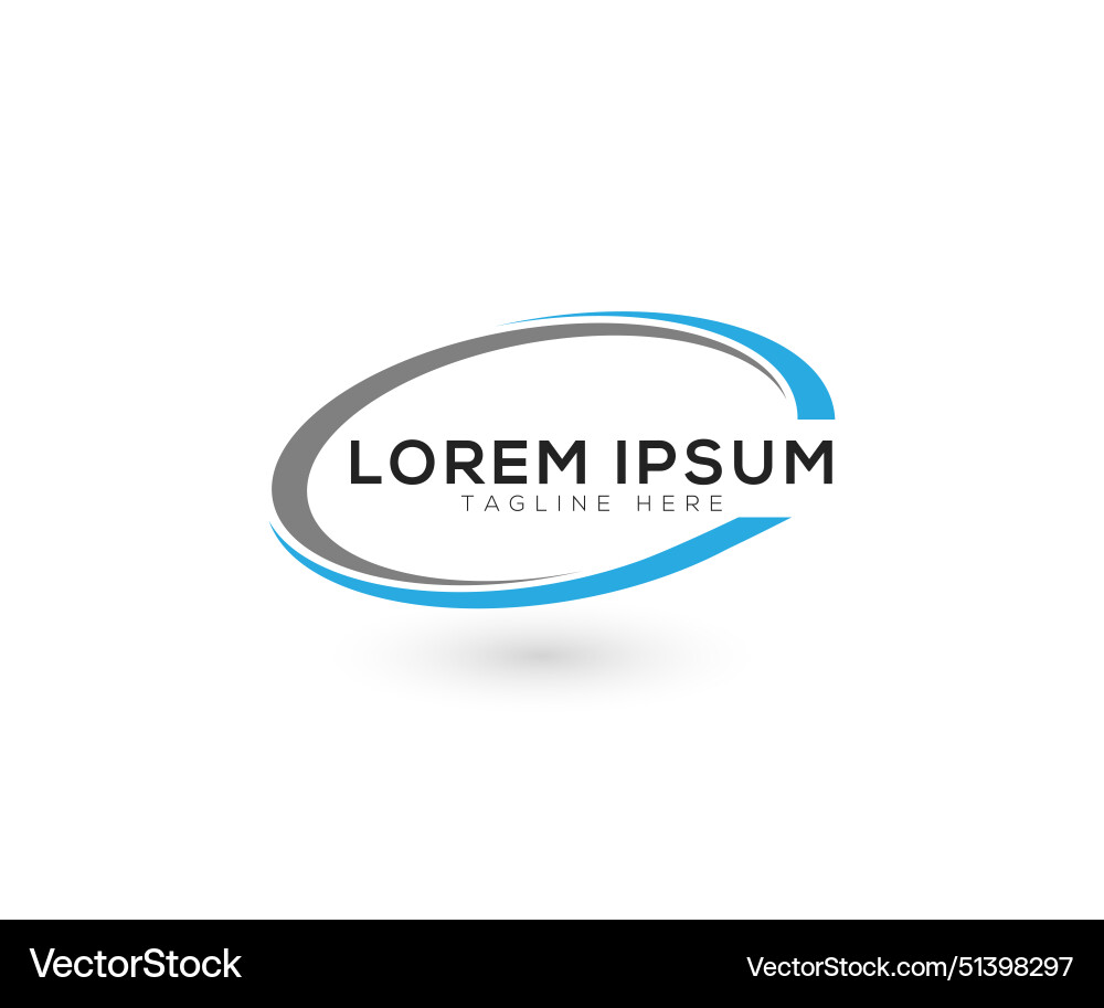 Curve logo design template Royalty Free Vector Image