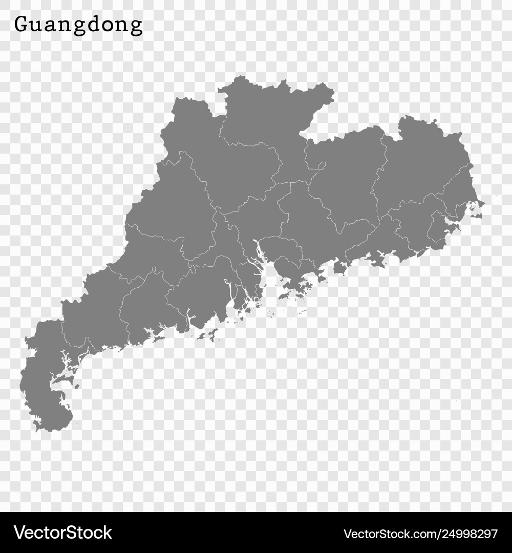 High quality map province china Royalty Free Vector Image