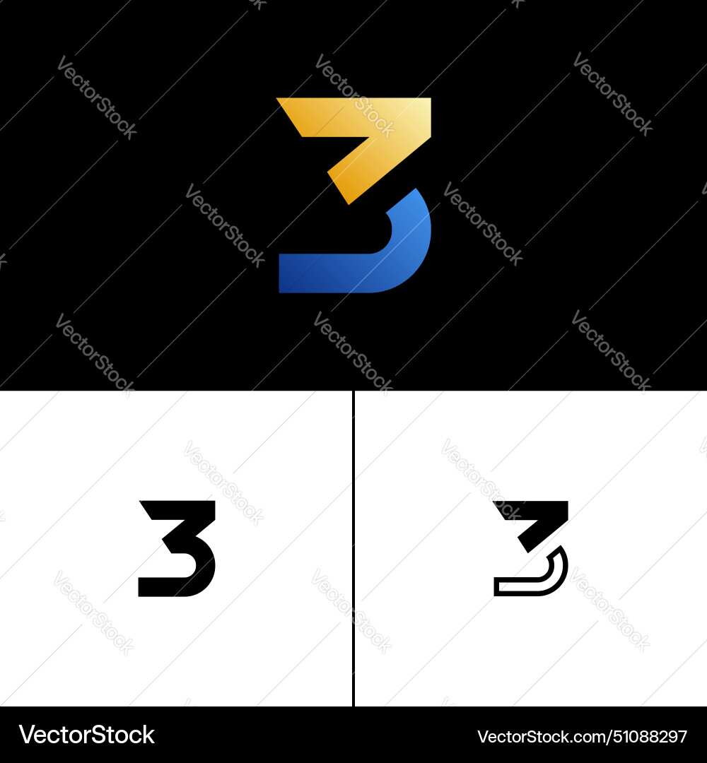 Number set alphabet tech font Royalty Free Vector Image