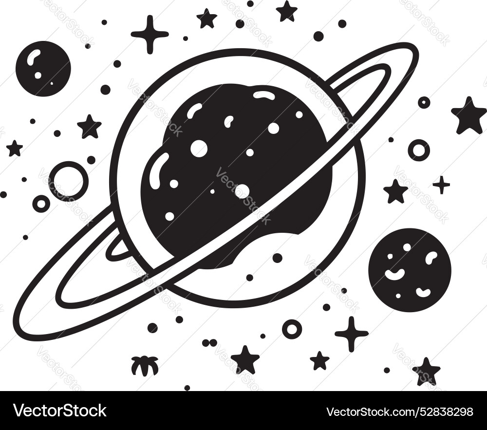 Astral seal space logo design interstellar Vector Image