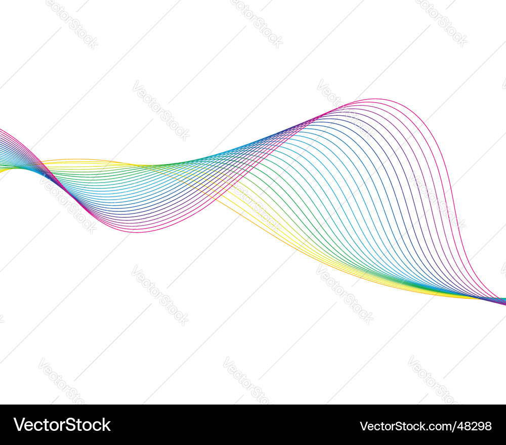 Colourful wave Royalty Free Vector Image - VectorStock
