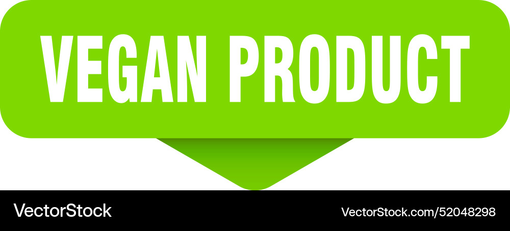 Vegan product sticker sign Royalty Free Vector Image