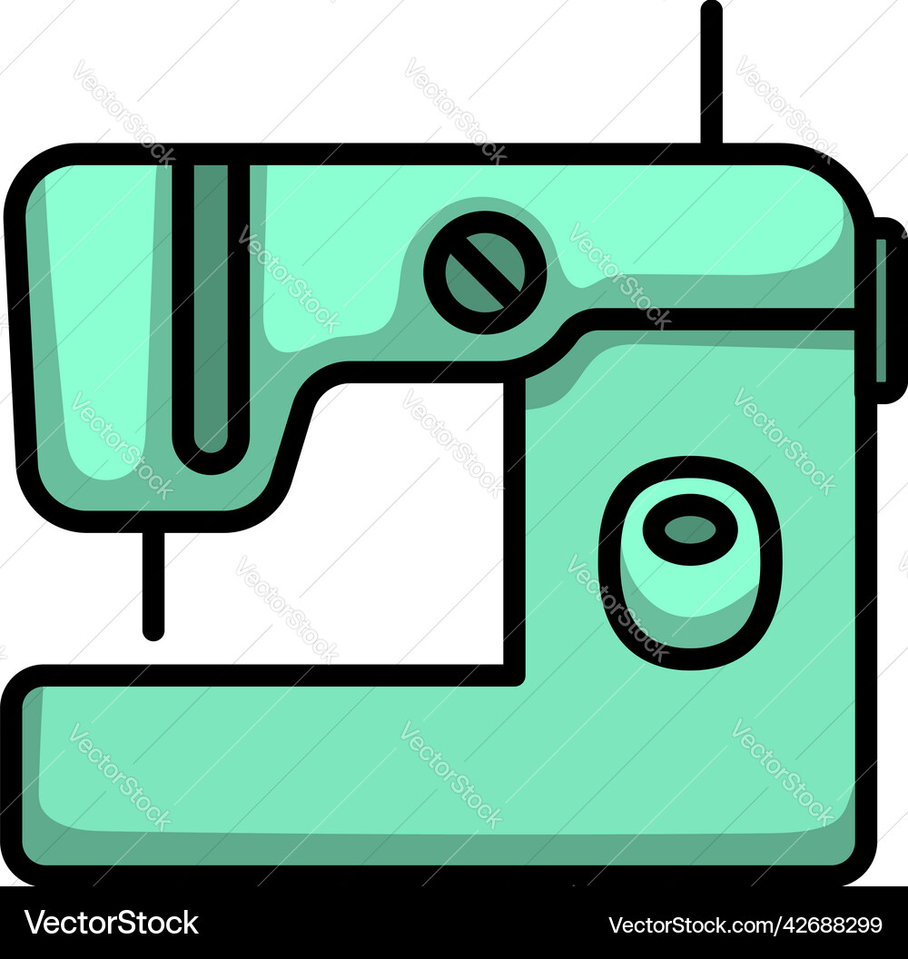 Modern Sewing Machine Icon Royalty Free Vector Image