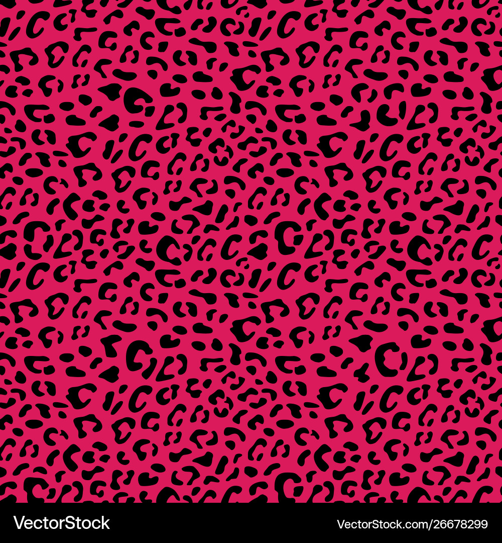 Seamless leopard pattern design animal pink and b Vector Image