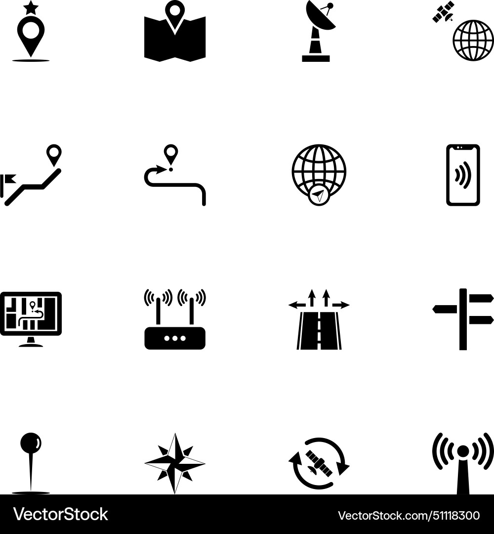 Satellite navigation icon - expand to any size Vector Image