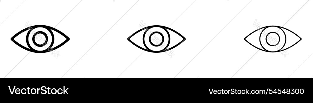 Visible icon Royalty Free Vector Image - VectorStock